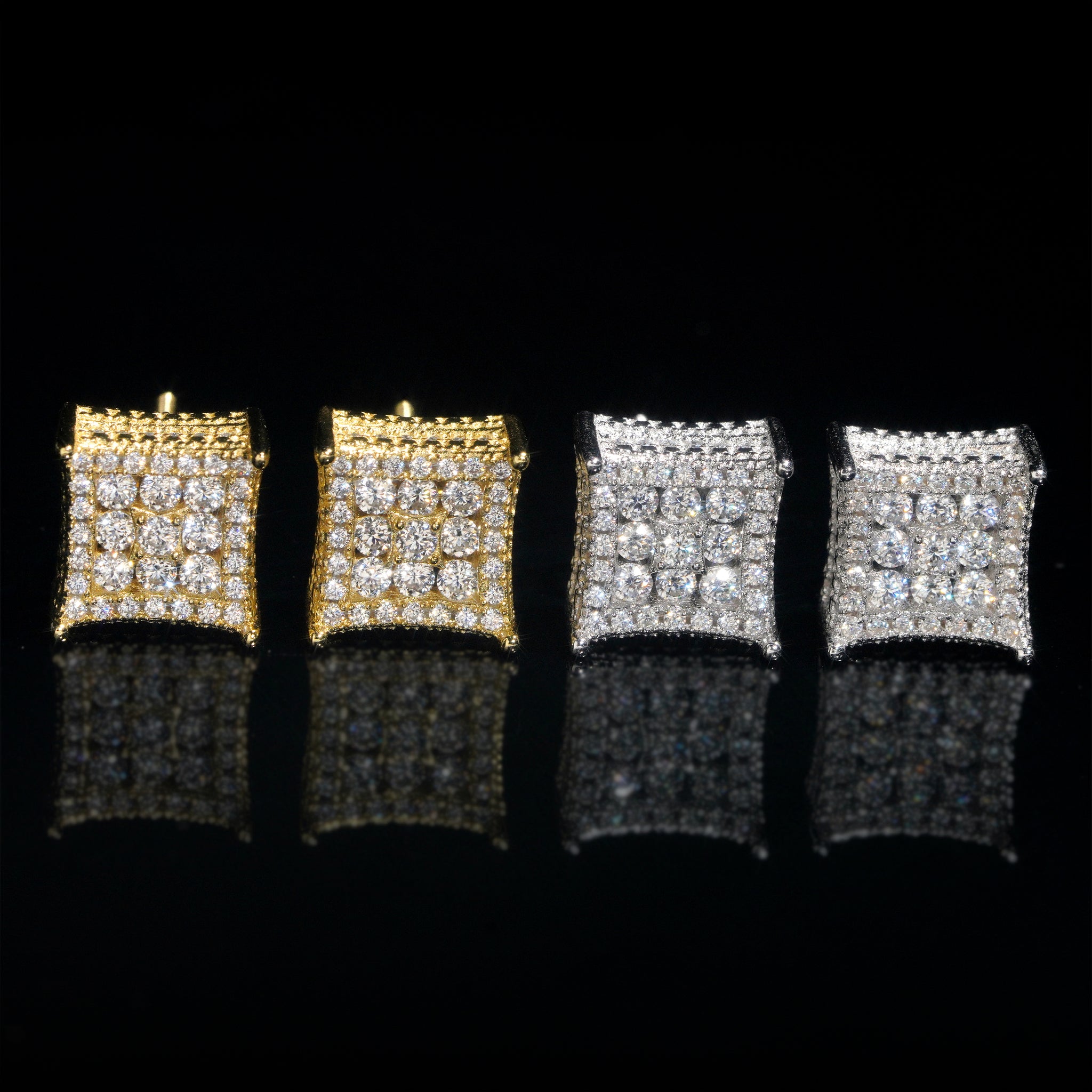 Luxury VVS Moissanite Iced Out Earrings - Hip Hop Jewelry for Men